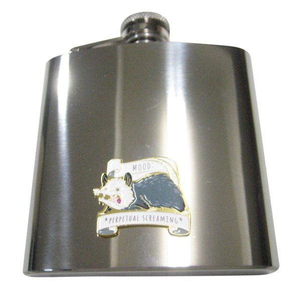 Kiola Designs | Other | Perpetual Screaming Possum 6oz Flask | Poshmark